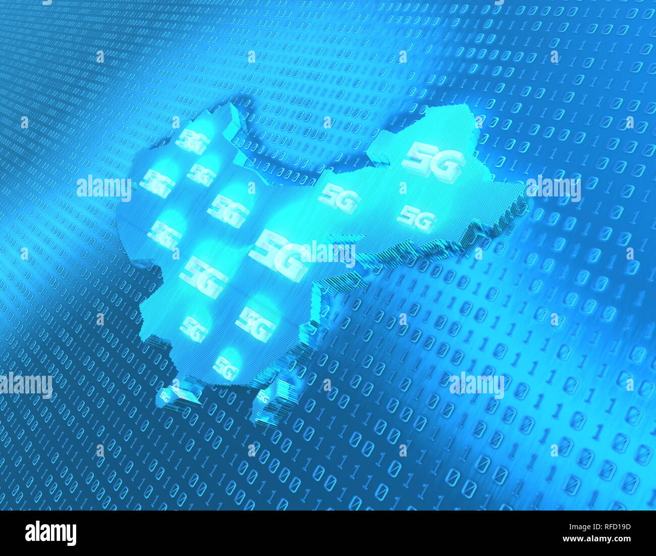 5G network technology, network technology innovation,china map Stock ...