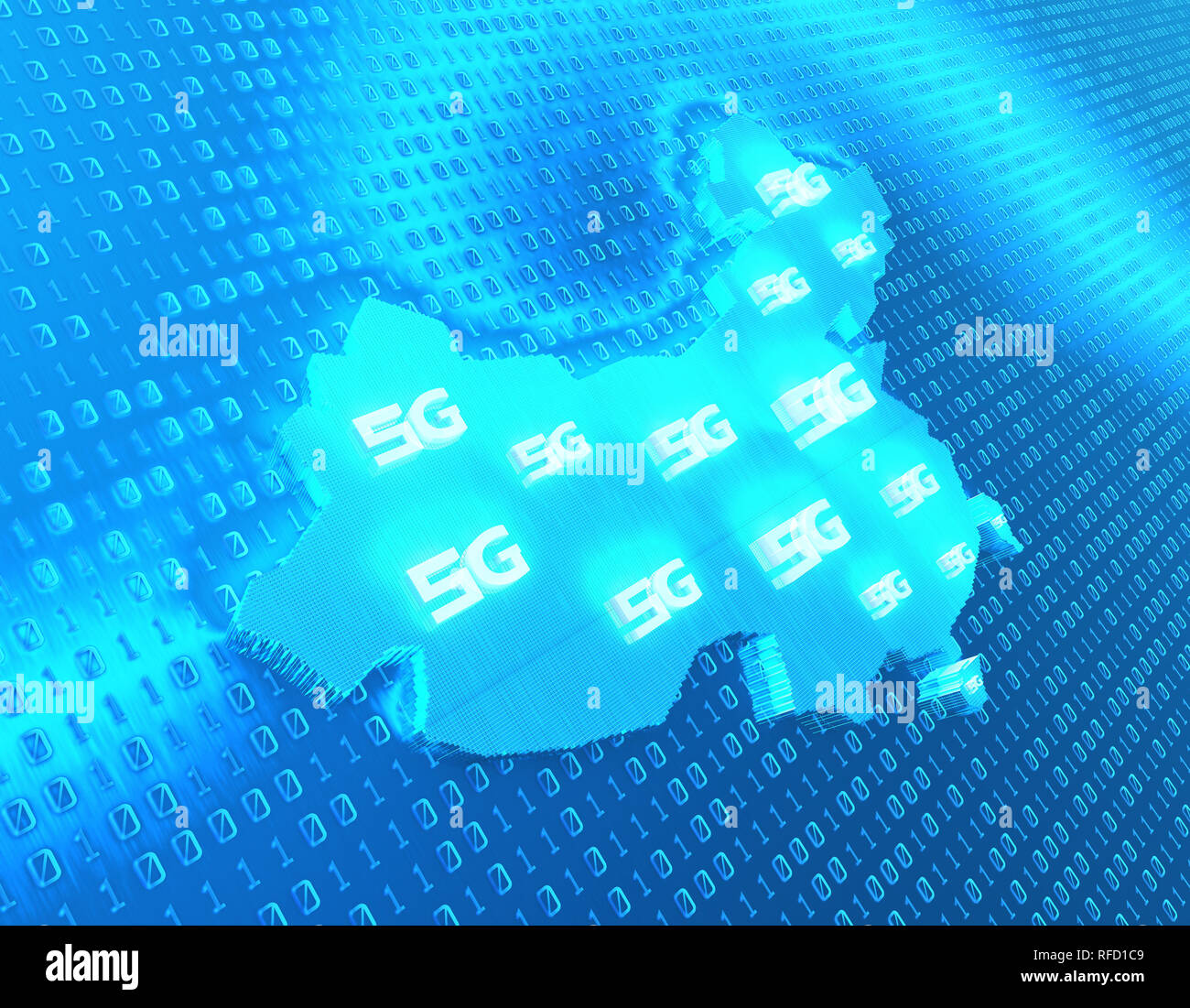5G network technology, network technology innovation,china map Stock ...