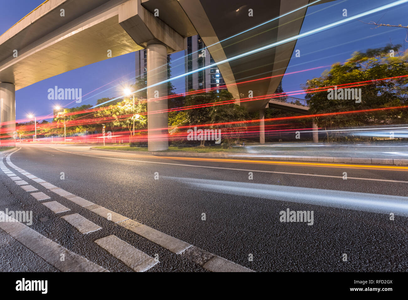 cars driving on overpass highway,chongqing,china Stock Photo - Alamy