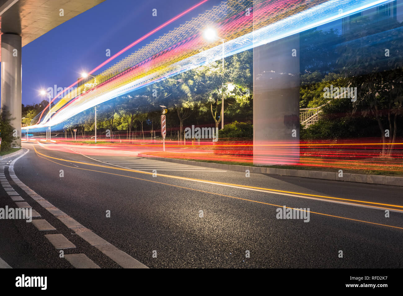 cars driving on overpass highway,chongqing,china Stock Photo - Alamy