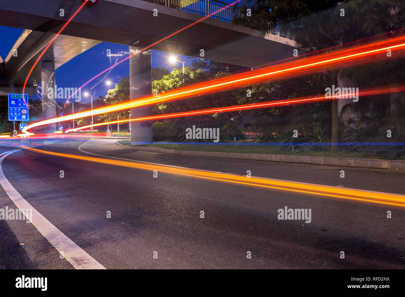 cars driving on overpass highway,chongqing,china Stock Photo - Alamy