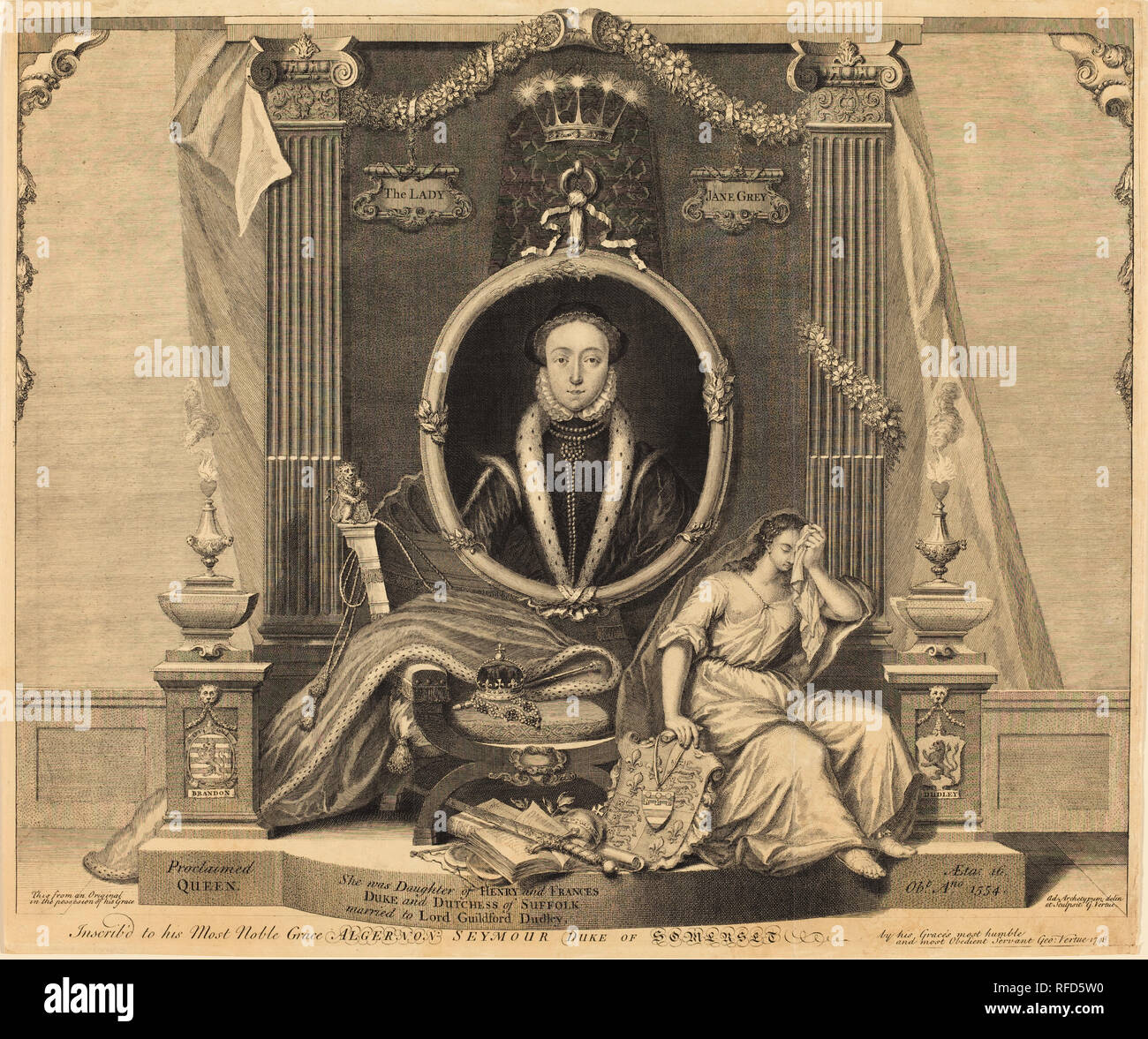 Lady Jane Grey. Dated: 1748. Medium: engraving. Museum: National ...