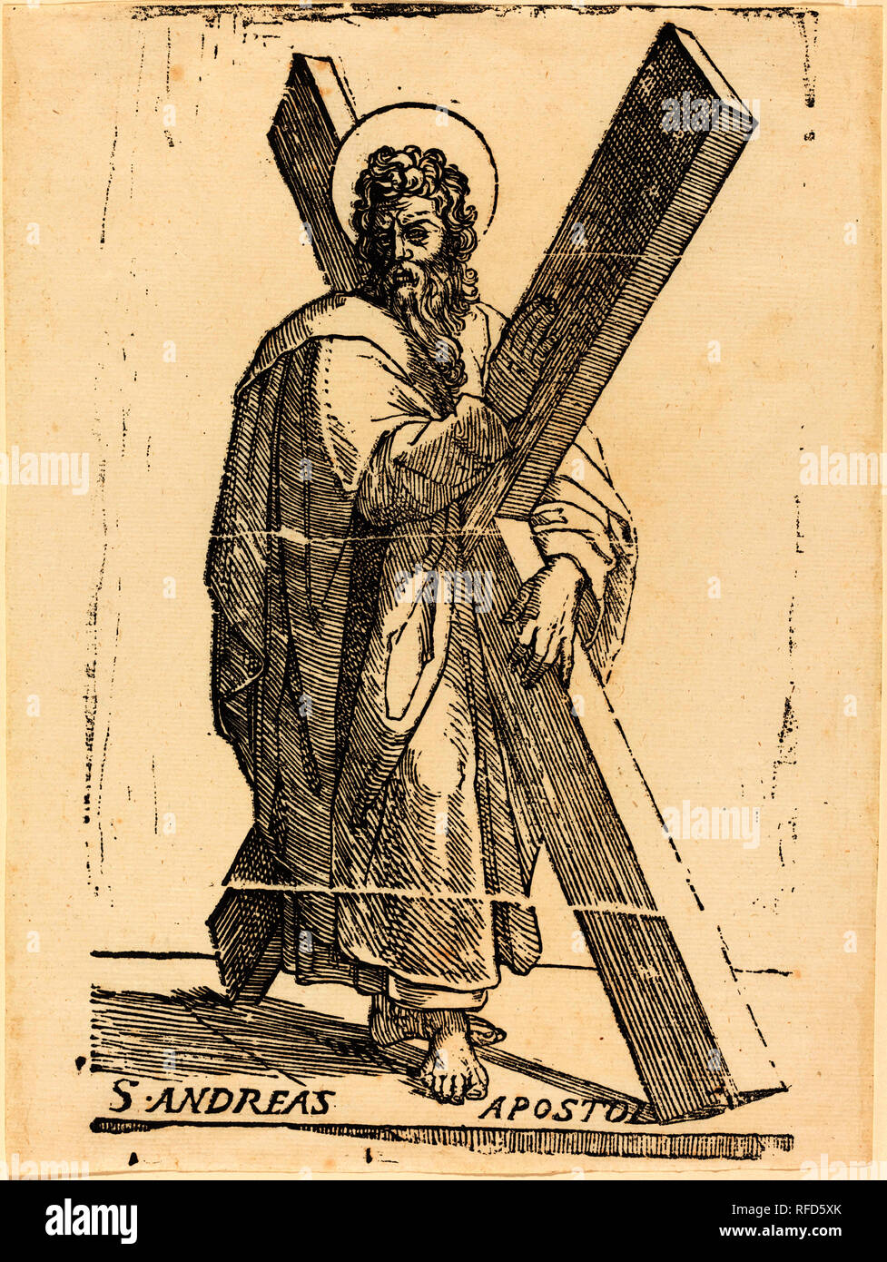 Saint Andrew. Medium: woodcut. Museum: National Gallery of Art ...