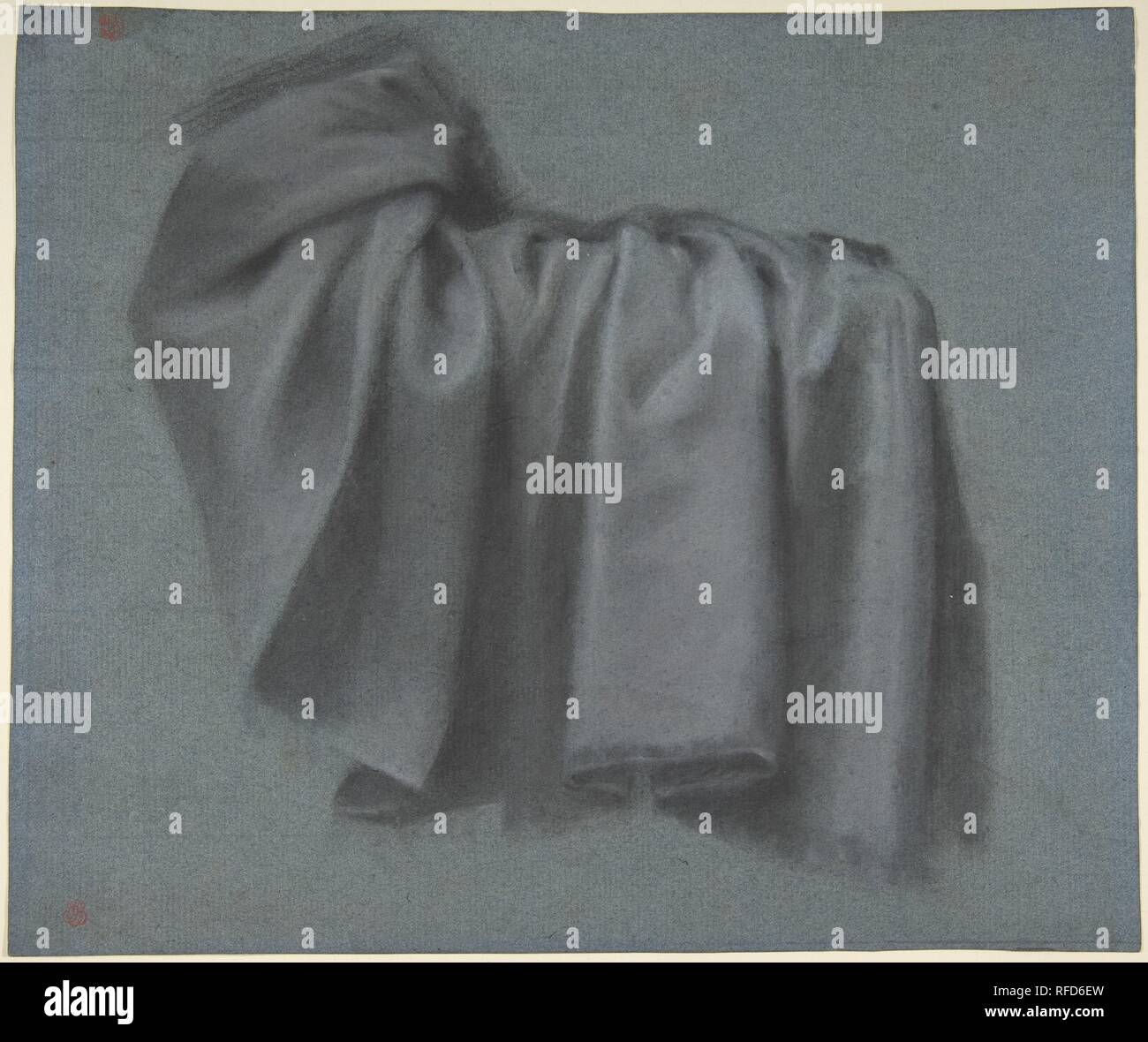 Study of Drapery. Artist: Pierre Paul Prud'hon (French, Cluny 1758-1823 Paris). Dimensions: 10 1 ...