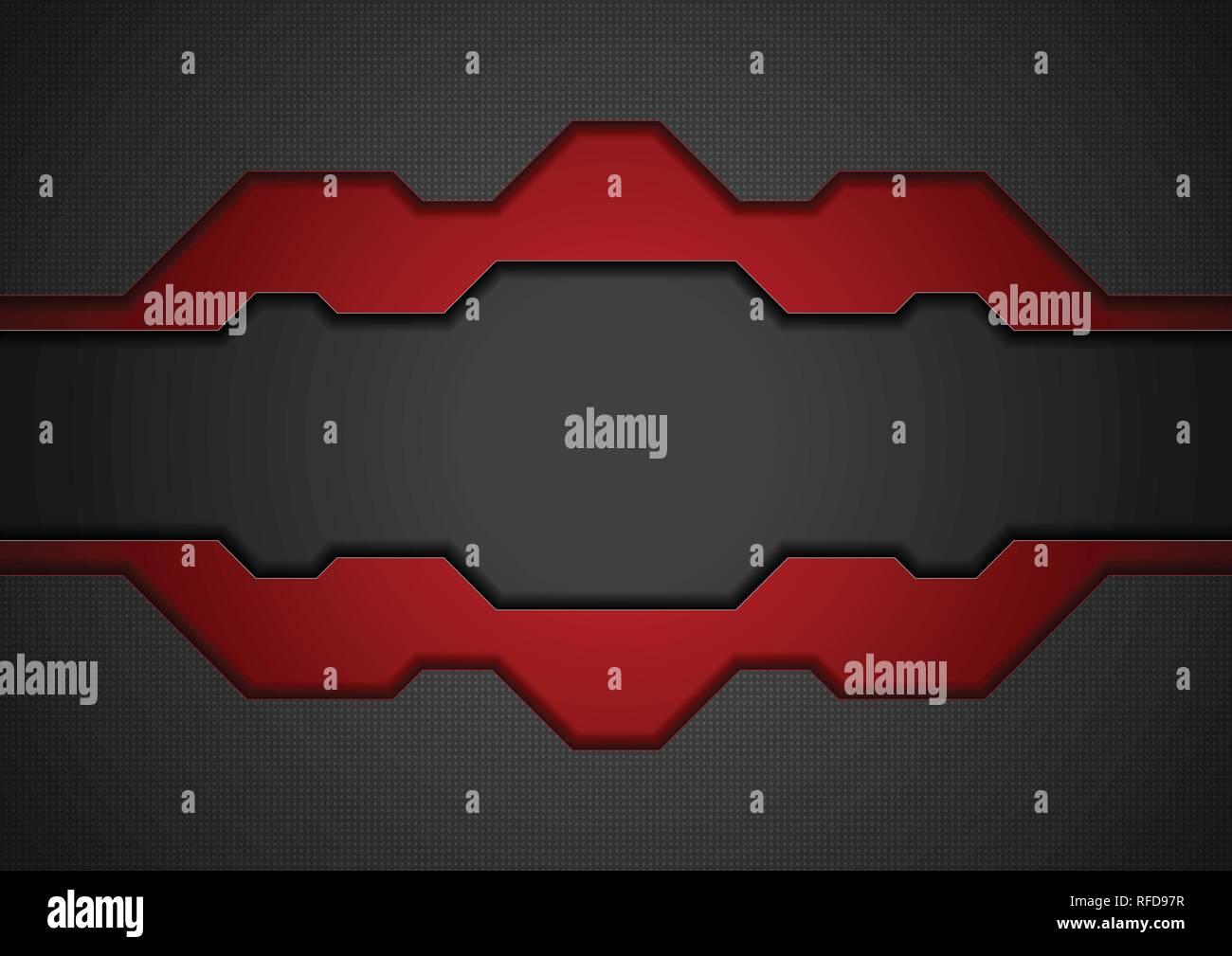 Black and red technology concept abstract background. Vector corporate ...