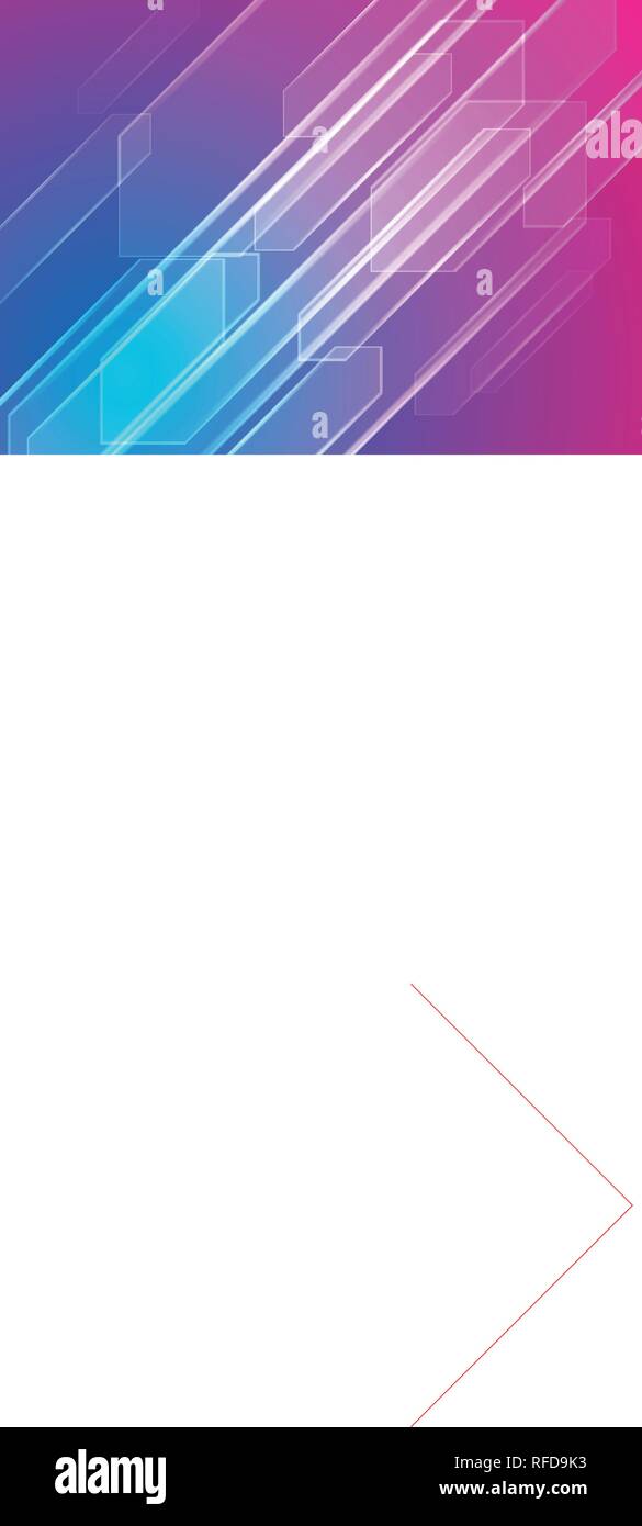 Colorful blue and purple abstract tech background. Vector illustration ...