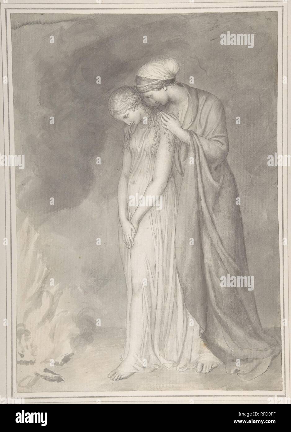 Study of Two Women Grieving. Artist: John Flaxman (British, York 1755 ...