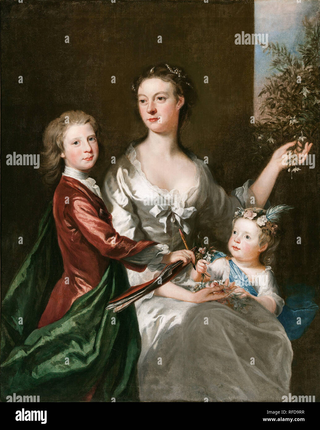 The artist's wife Susanna, son Anthony and daughter Susanna. Date ...