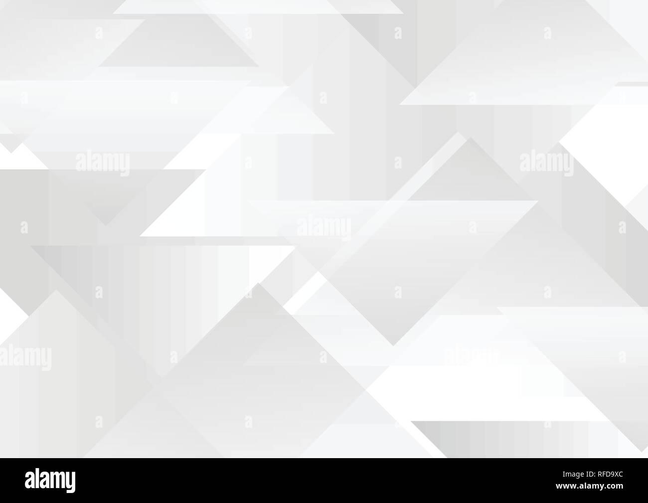 Abstract hi-tech geometric triangles background. Technology style grey and white vector design ...