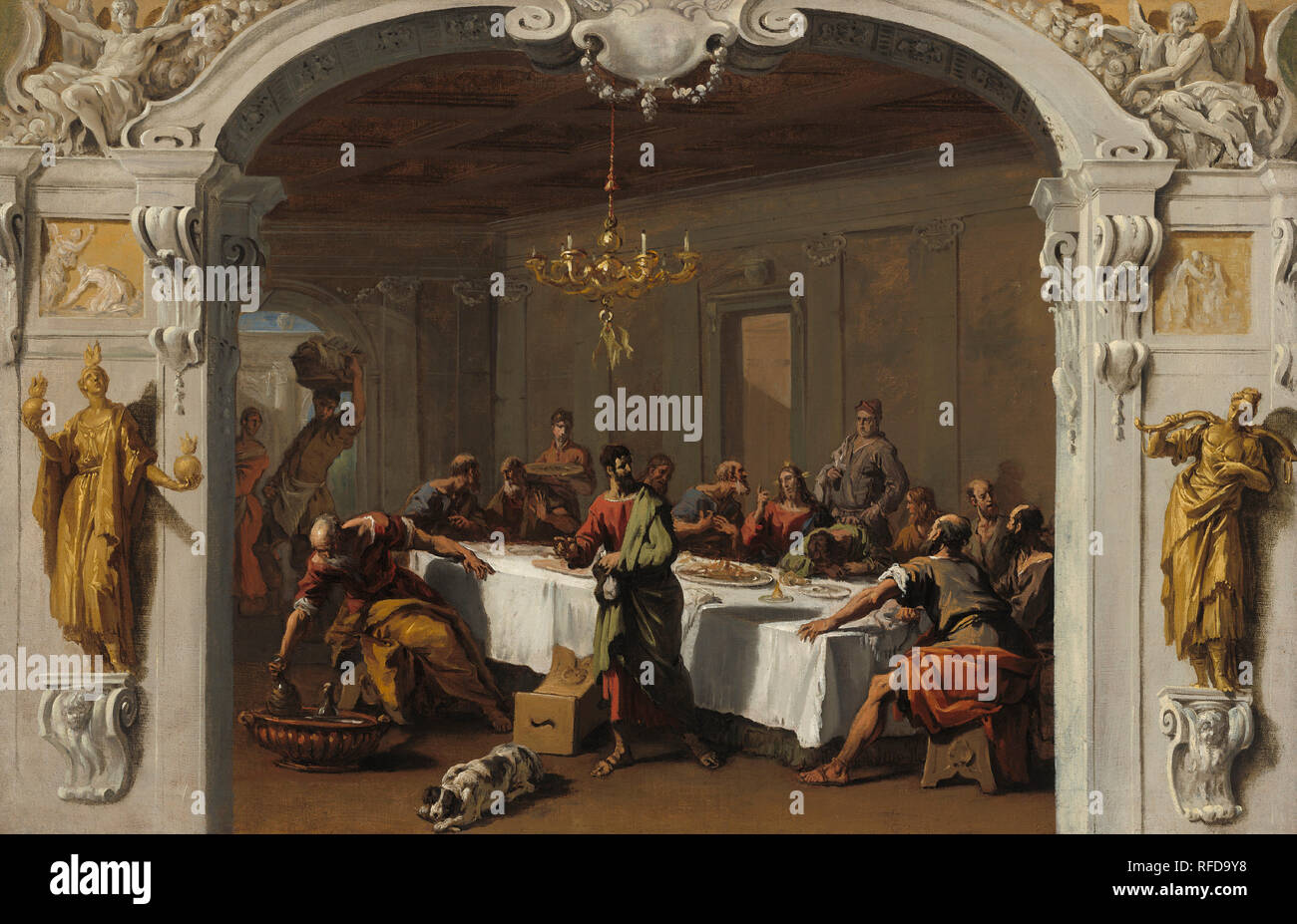 The Last Supper. Dated: 1713/1714. Dimensions: overall: 67 x 104 cm (26 ...