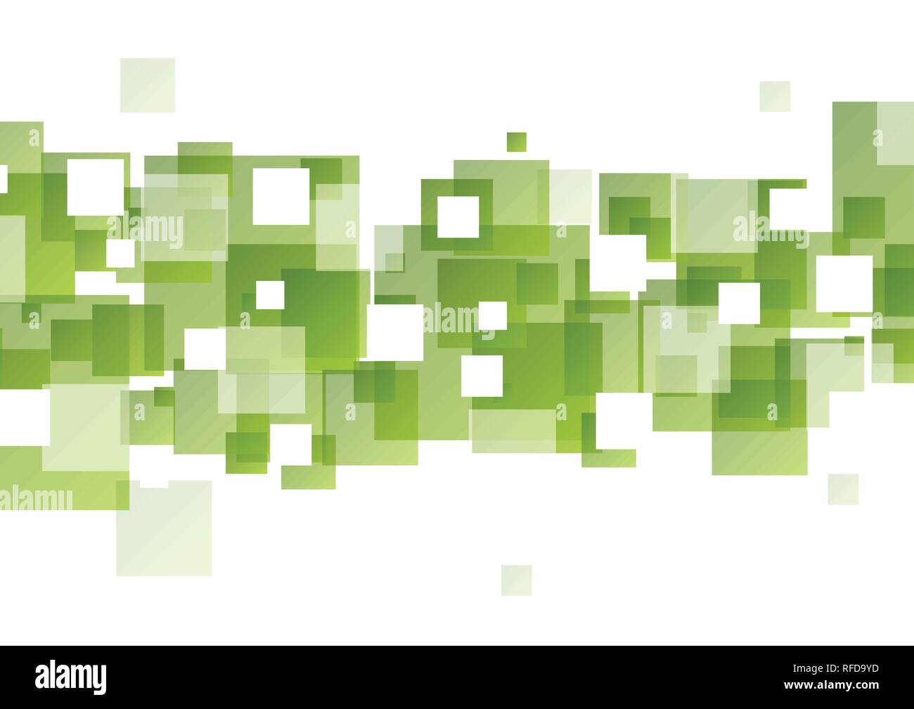 Tech geometric vector background with green squares Stock Vector Image ...