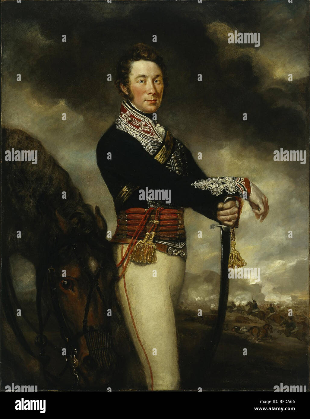 Captain Peter Hawker of the 14th Light Dragoons. Date/Period: 1812 ...