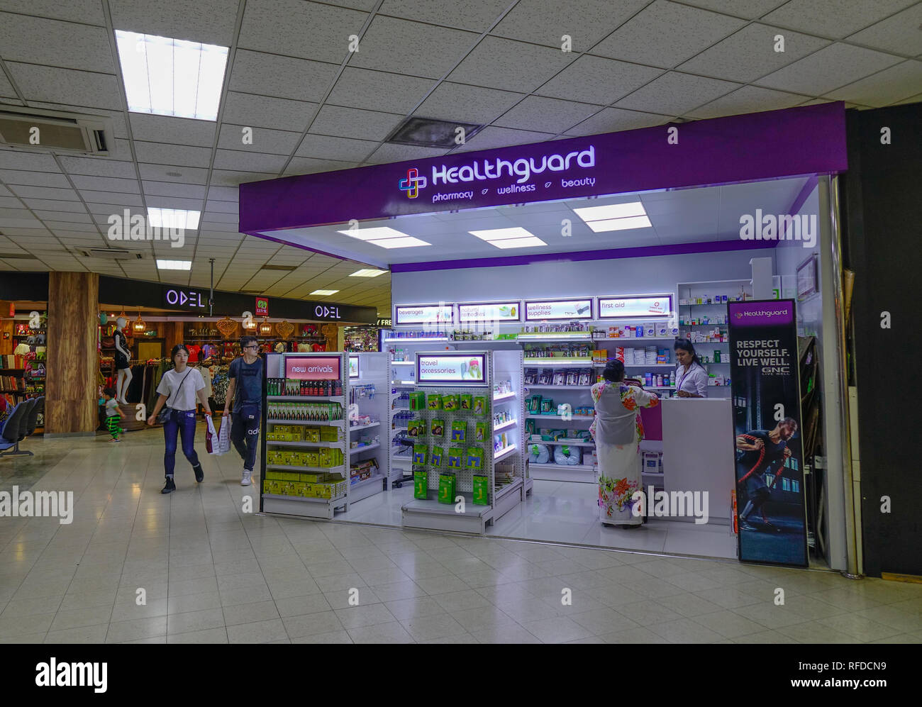 Colombo, Sri Lanka - Dec 24, 2018. Interior of Bandaranaike Airport ...