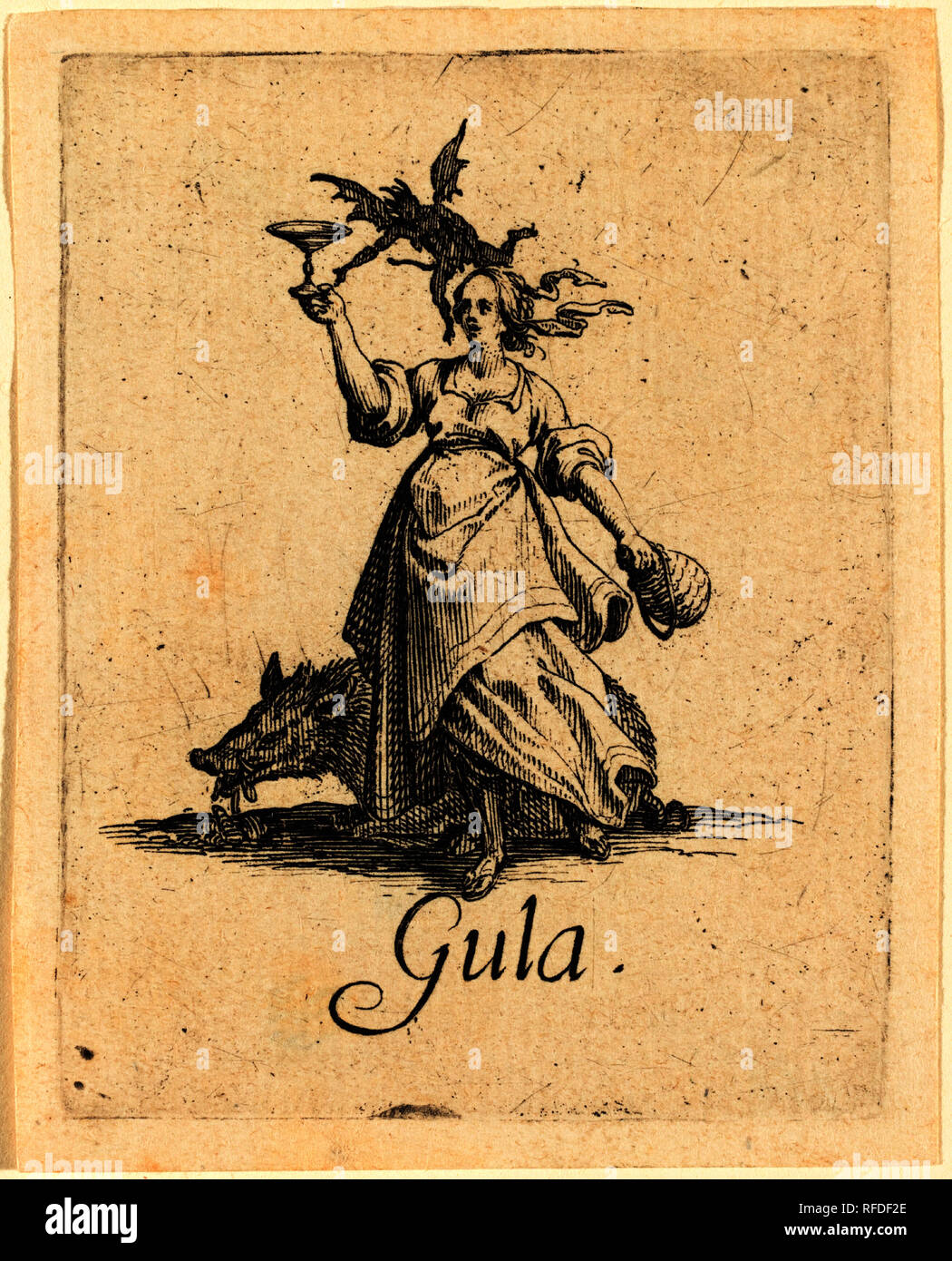 Gluttony engraving hi-res stock photography and images - Alamy