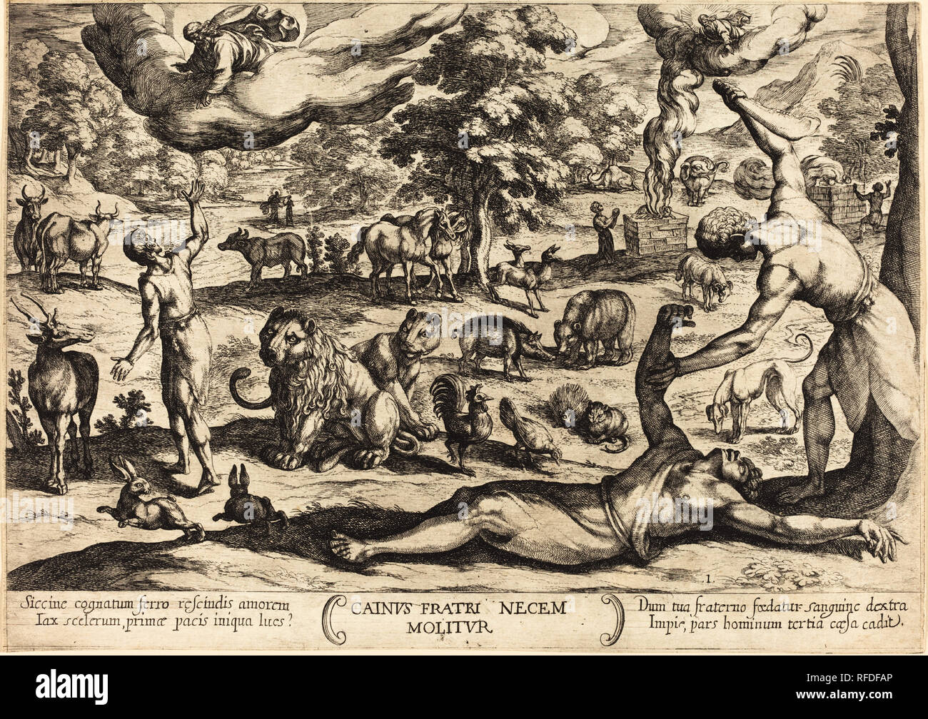 Cain Kills His Brother Abel. Dated: 1613. Medium: etching. Museum ...