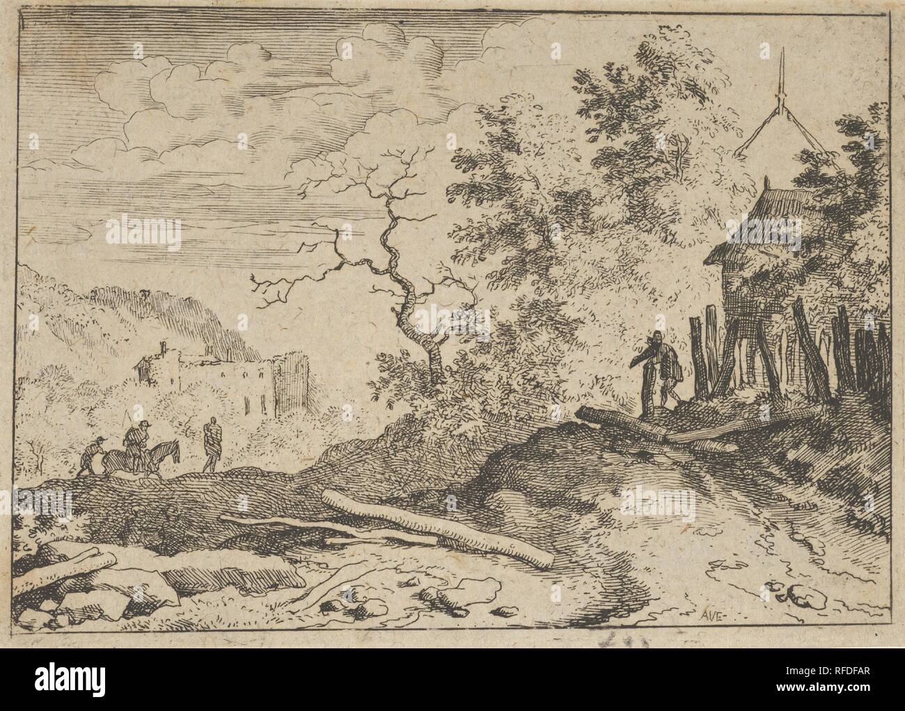 The Hut with the Ruinous Hedge. Artist: Allart van Everdingen (Dutch ...