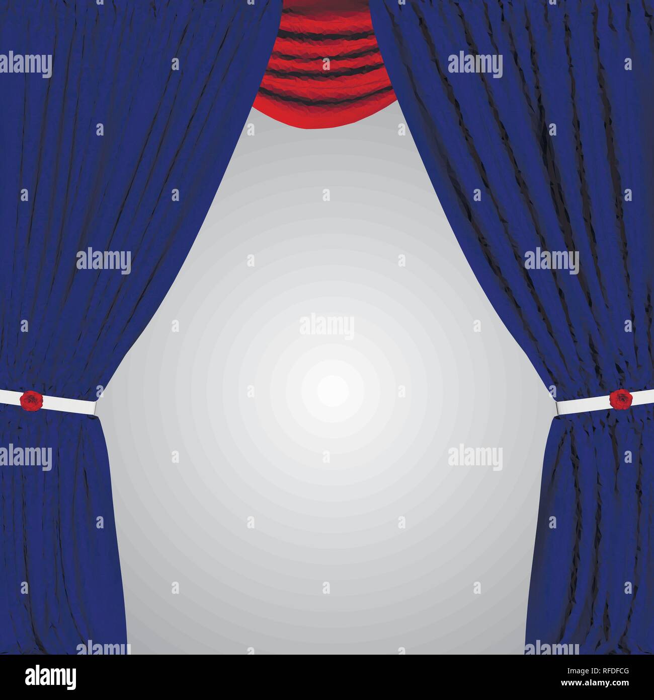 Background with decorative curtains. Pattern with polygonal curtains ...