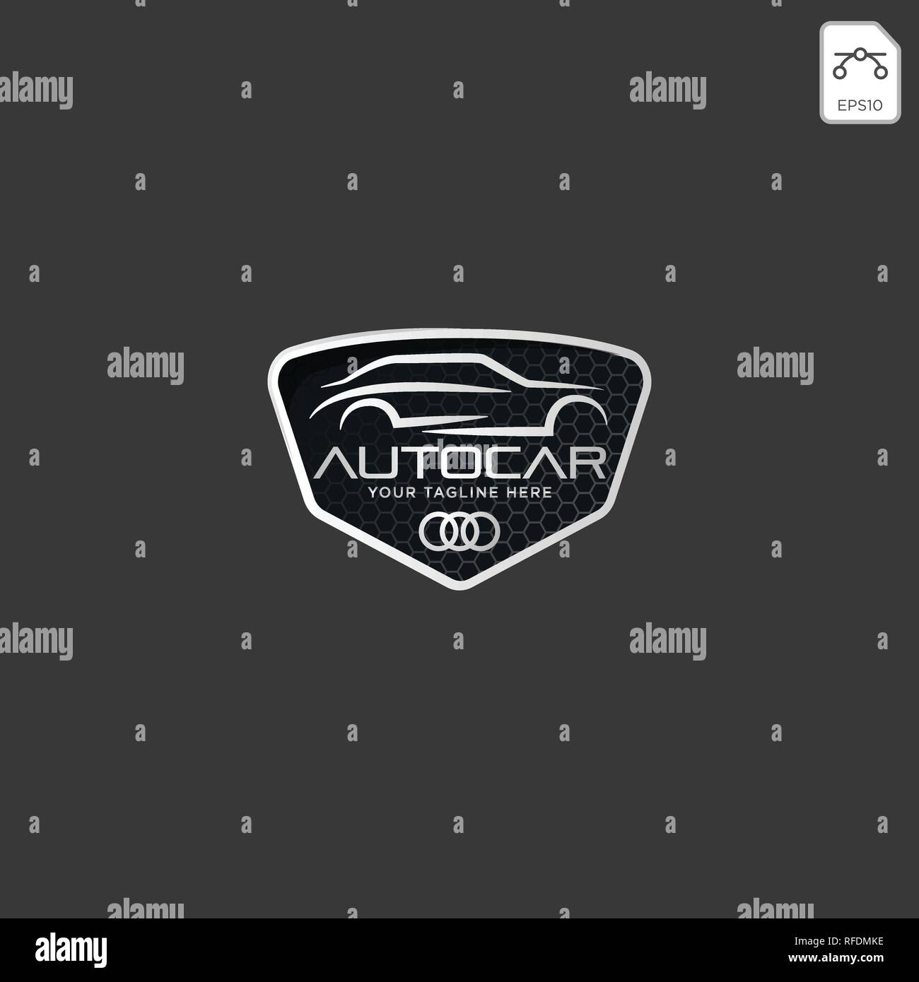 Car automotive logo in simple line graphic design template vector ...