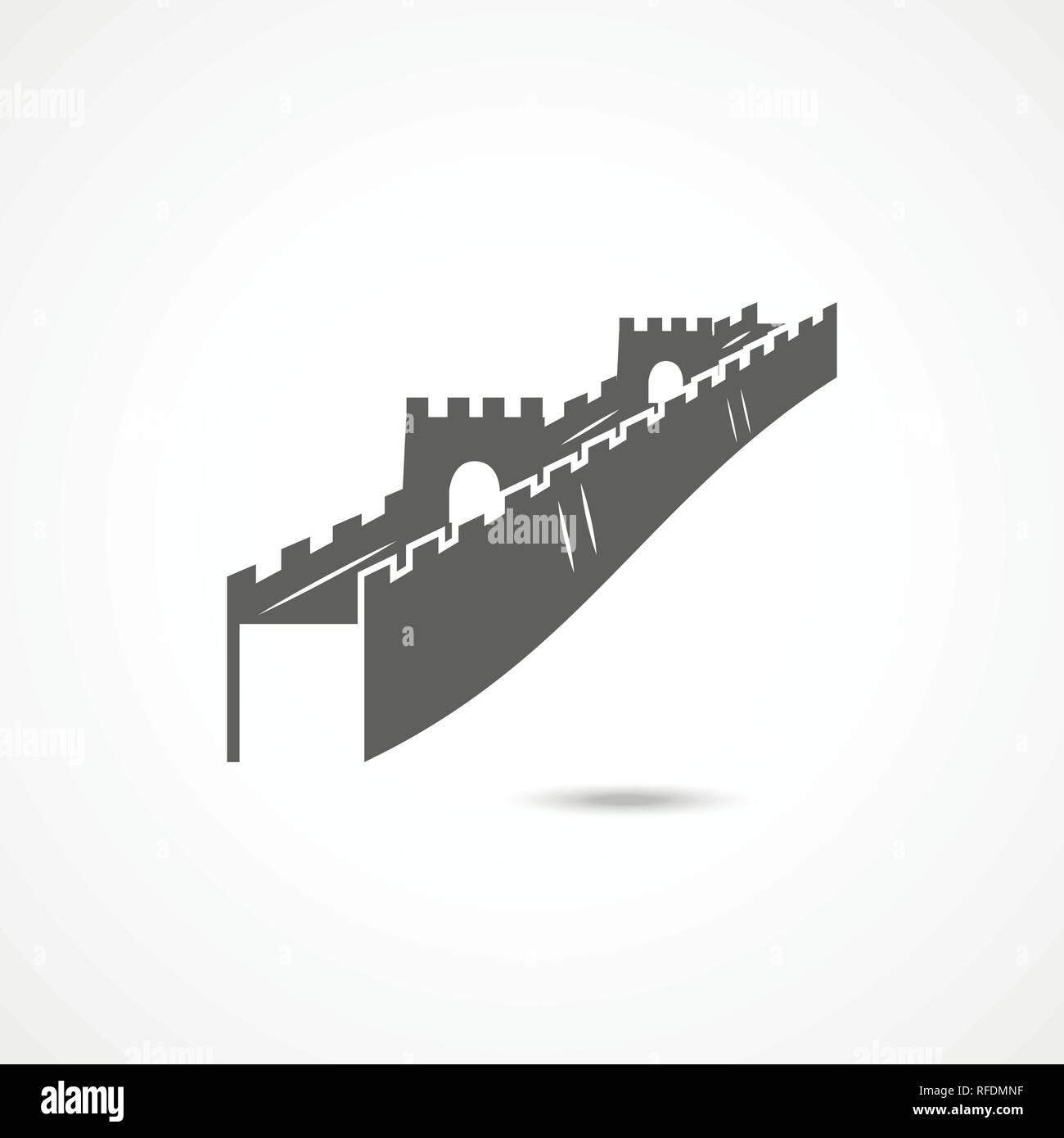 Great wall china silhouette hi-res stock photography and images - Alamy