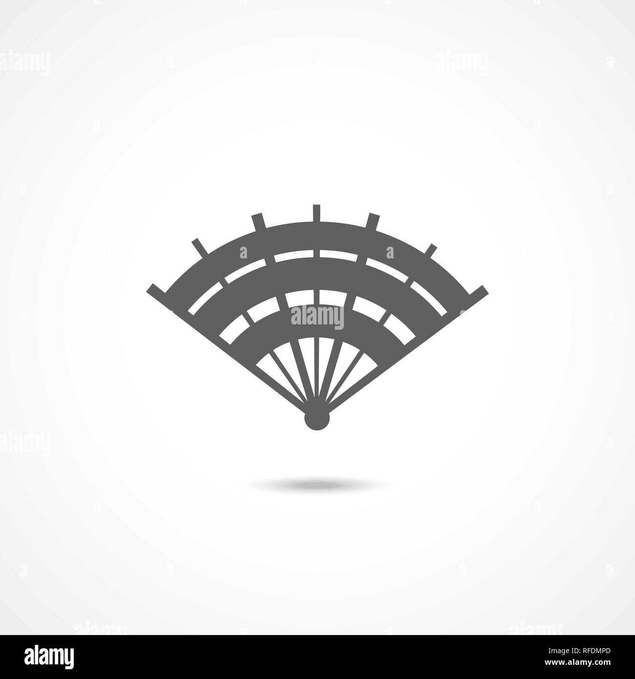 Fan icon simple style Stock Vector Images - Alamy