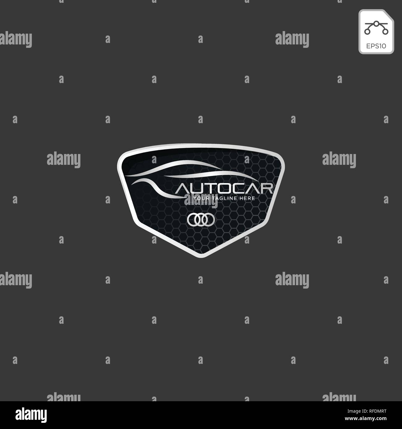 Car automotive logo in simple line graphic design template vector ...