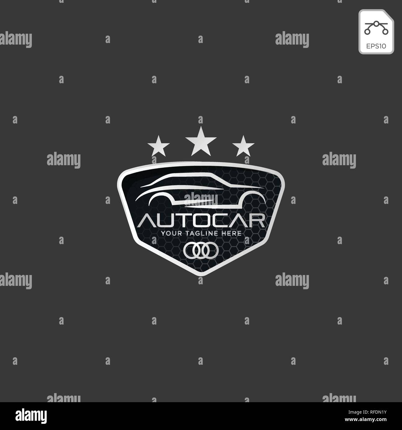 Car automotive logo in simple line graphic design template vector ...