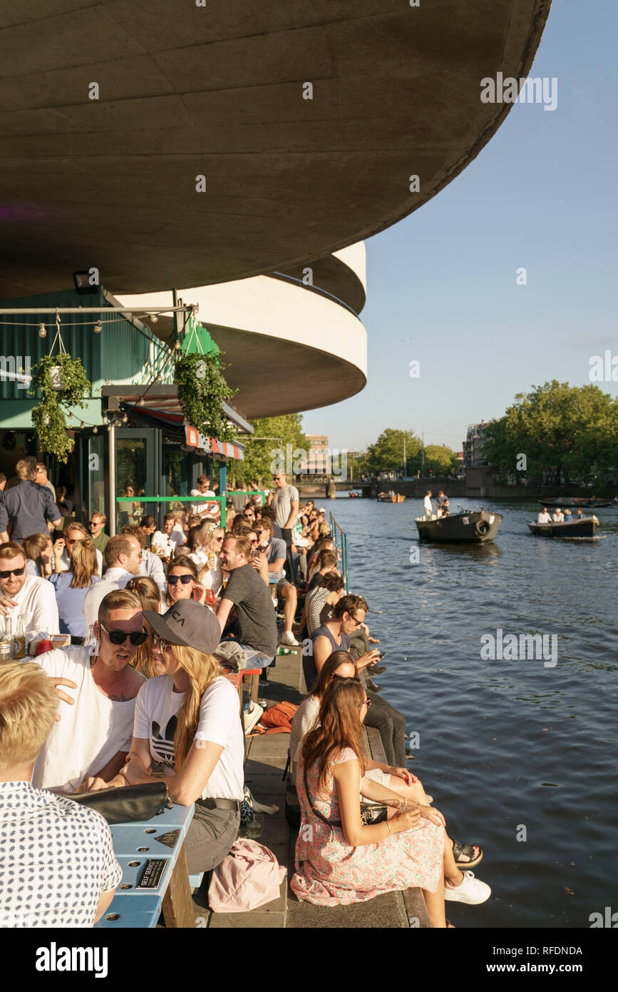 Waterkant restaurant, Amsterdam, The Netherlands Stock Photo - Alamy