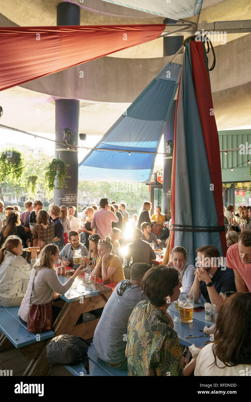 Waterkant restaurant, Amsterdam, The Netherlands Stock Photo - Alamy