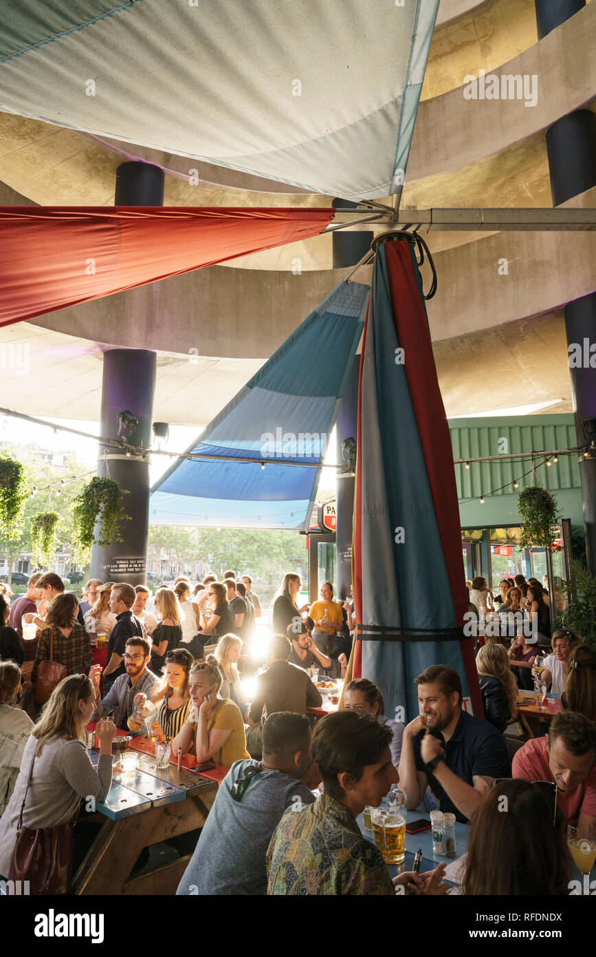 Waterkant restaurant, Amsterdam, The Netherlands Stock Photo - Alamy