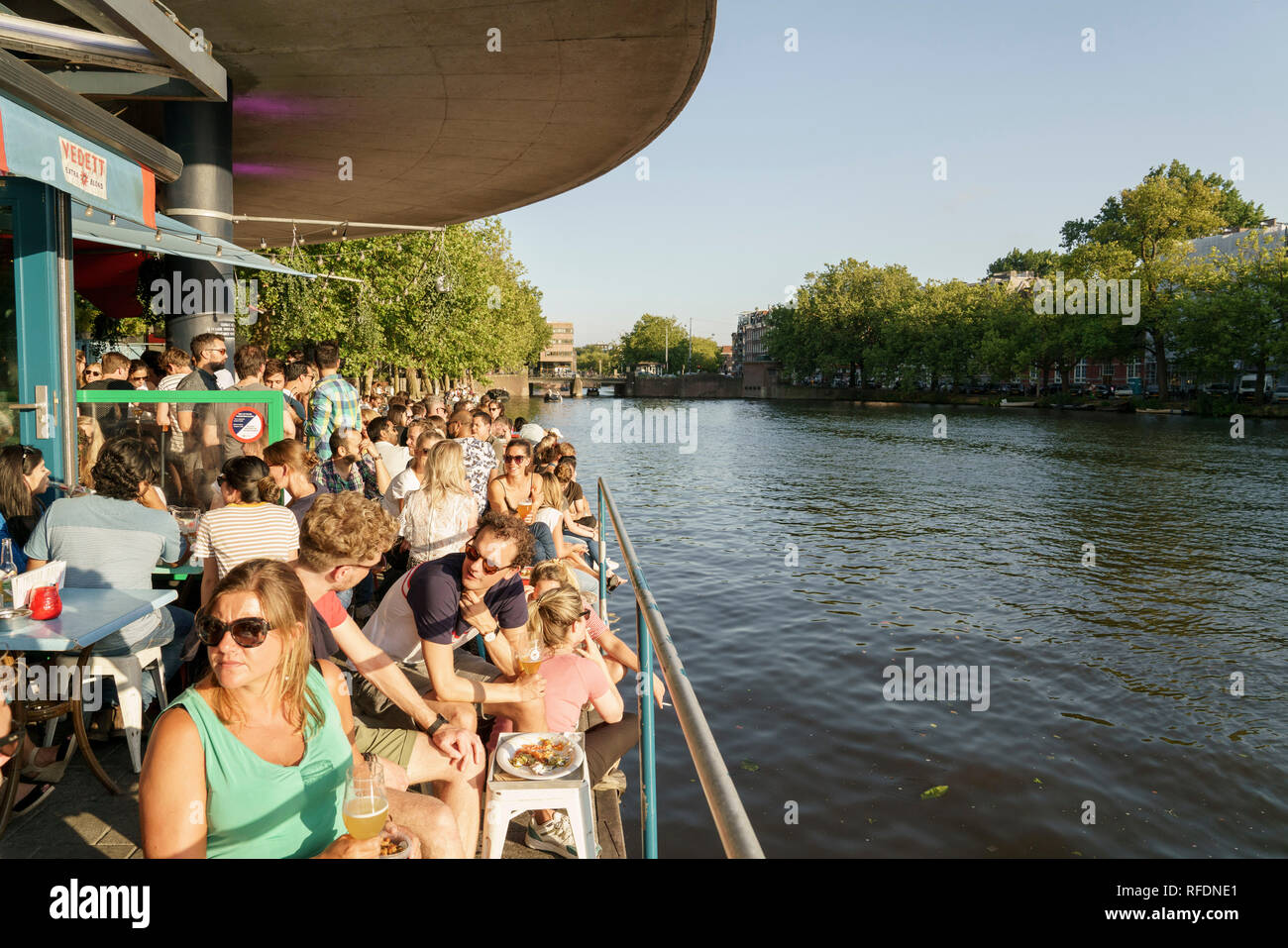 Waterkant restaurant, Amsterdam, The Netherlands Stock Photo - Alamy