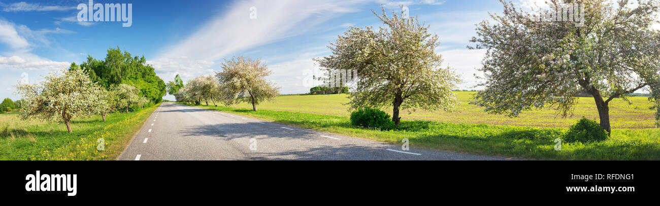 Open road panorama hi-res stock photography and images - Alamy
