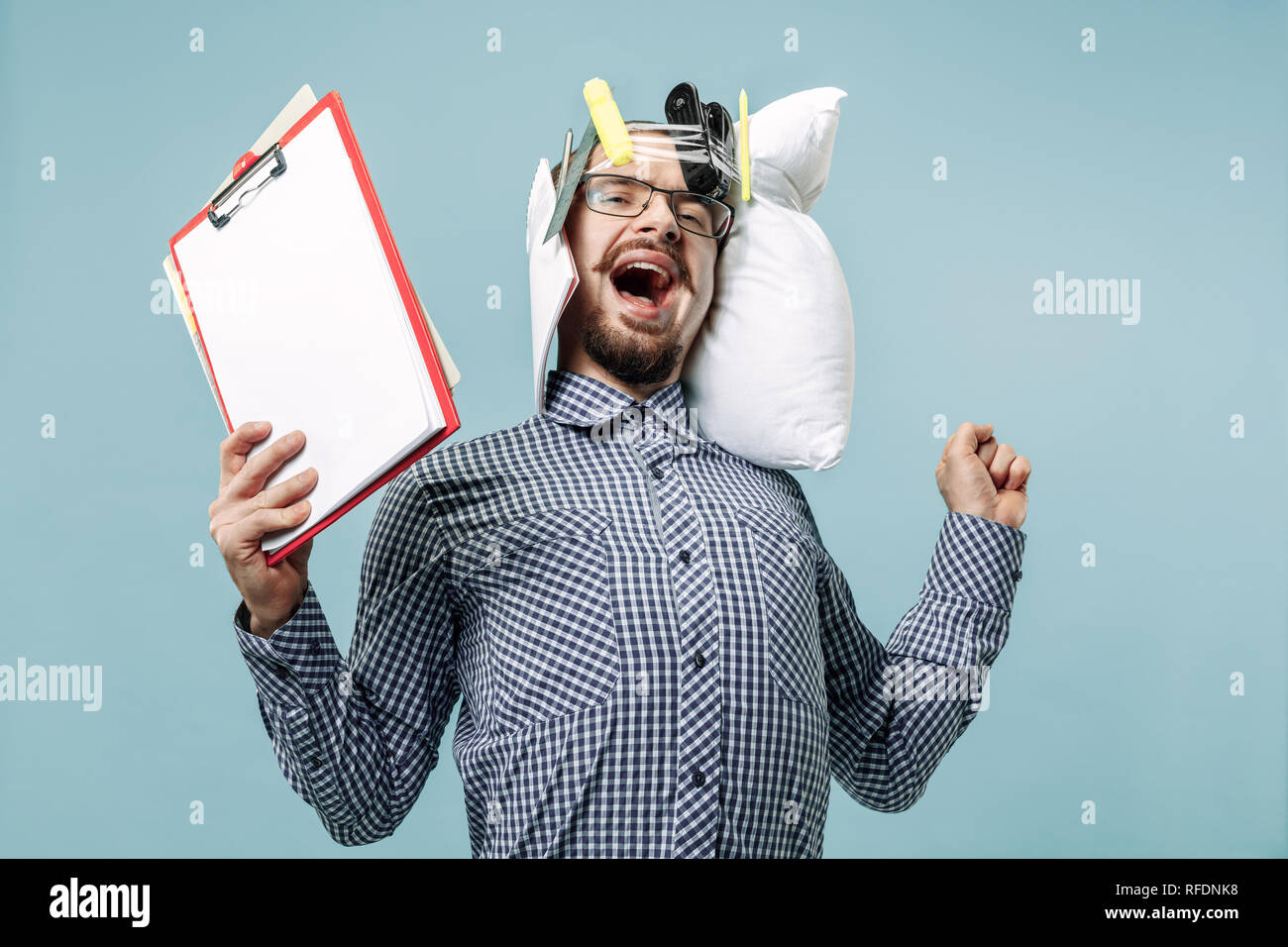 Happy man sleeping hi-res stock photography and images - Alamy