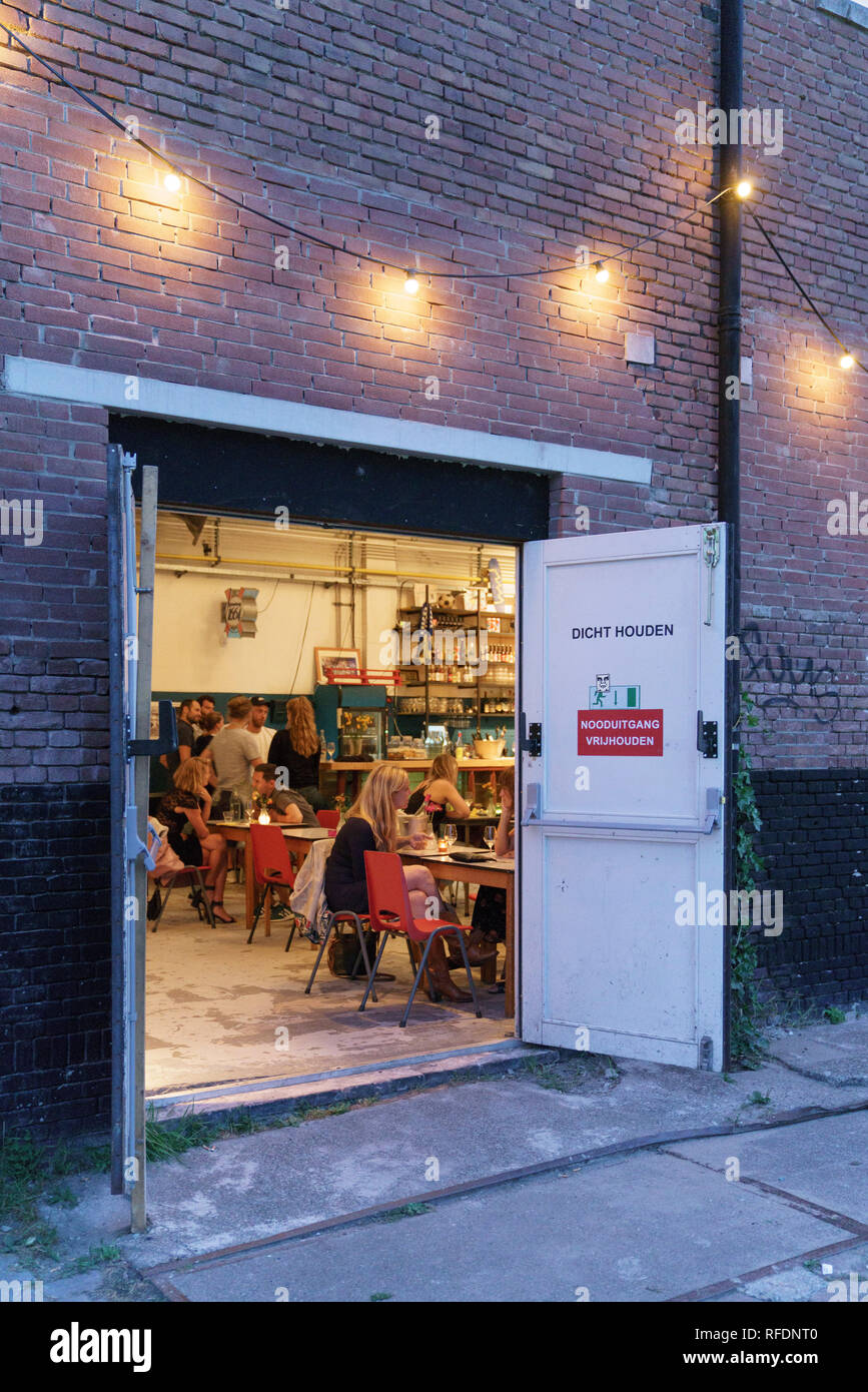 Skate Cafe, Amsterdam Noord, Netherlands Stock Photo - Alamy