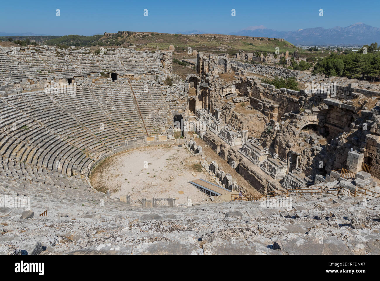 Perga, Turkey - displaying a very well preserved Roman amphitheatre and ...