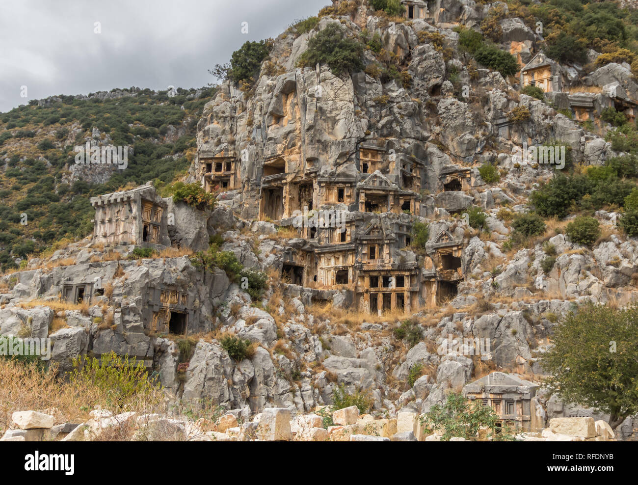 Myra, Turkey - an ancient Greek town in Lycia, Myra displays a ...