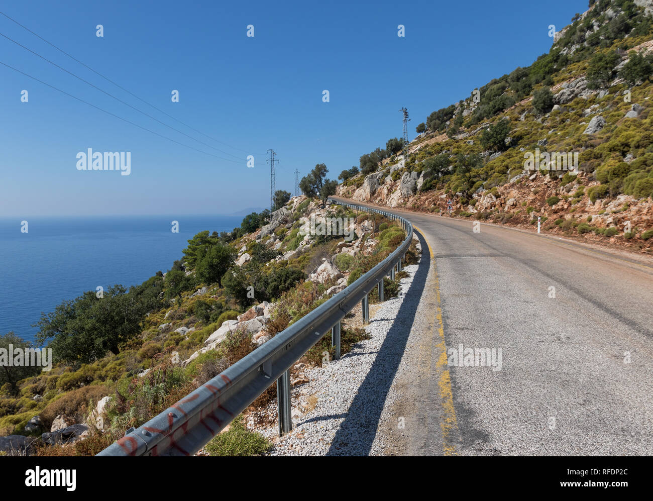 Fethiye District, Turkey - smooth and wonderful roads run along the ...