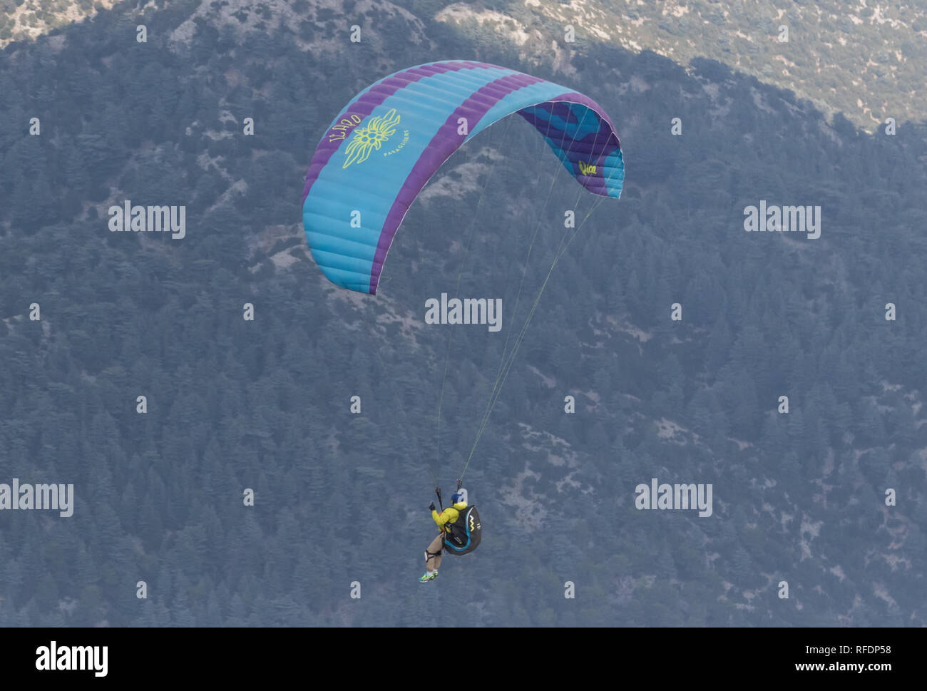 Babadag, Turkey - standing 2000 meters above the sea level, and right ...