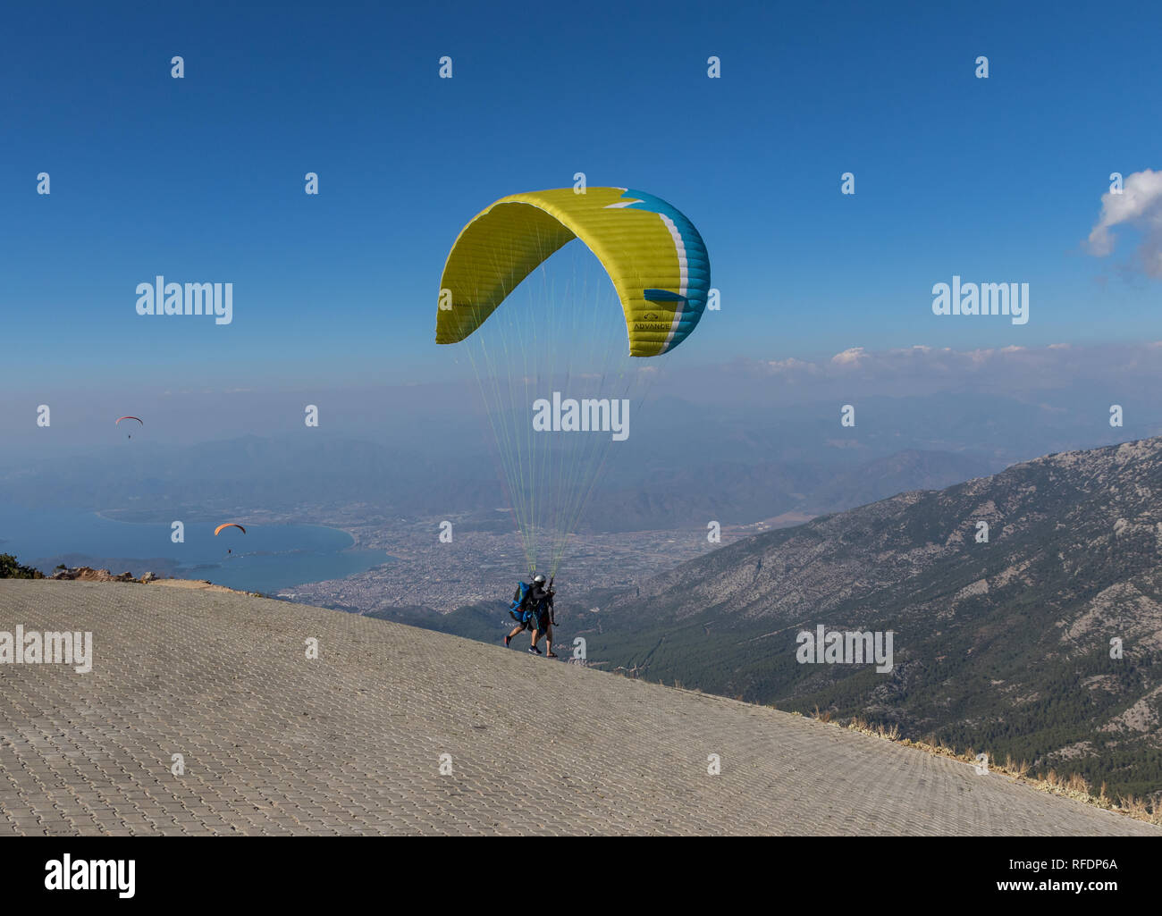 Babadag, Turkey - standing 2000 meters above the sea level, and right ...