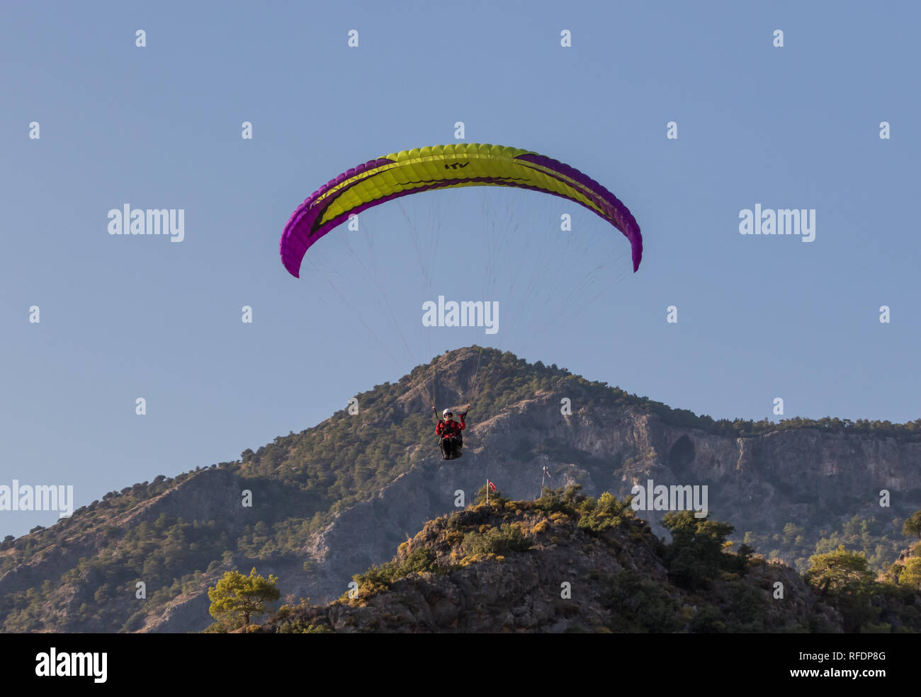 Babadag, Turkey - standing 2000 meters above the sea level, and right ...