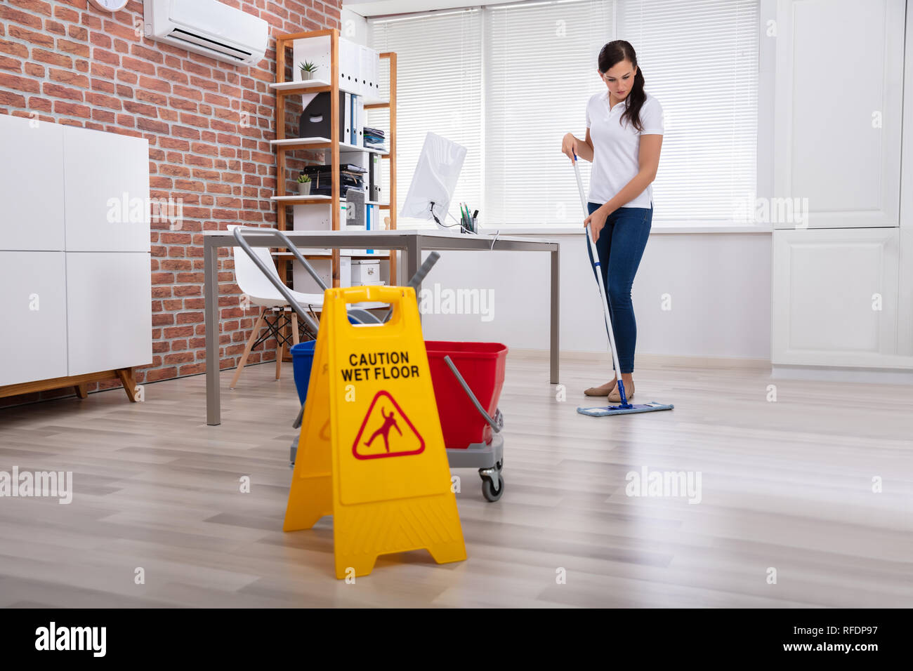 Wet Floor Sign Mop - Get Images