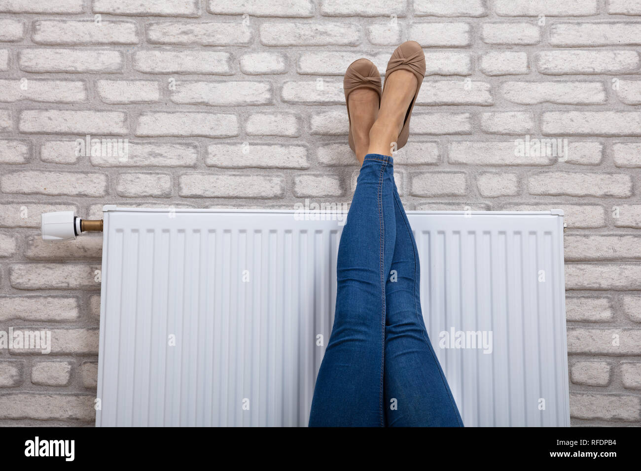 Woman feet up home hi-res stock photography and images - Alamy