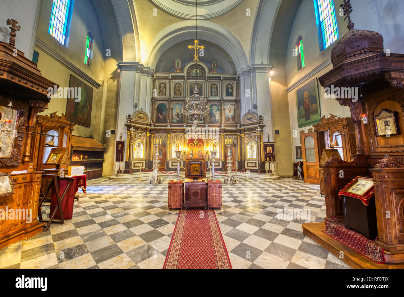 Saint nicholas church interior hi-res stock photography and images - Alamy