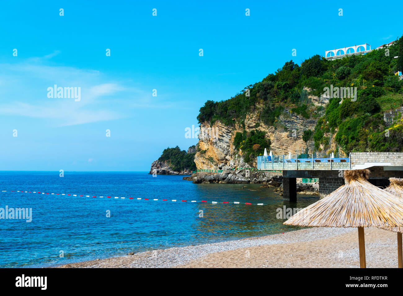 Mogren beach near the old city of Budva, Montenegro Stock Photo - Alamy