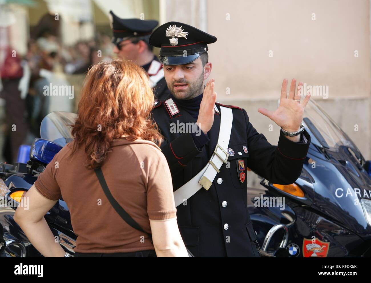 Italian police officer hi-res stock photography and images - Alamy