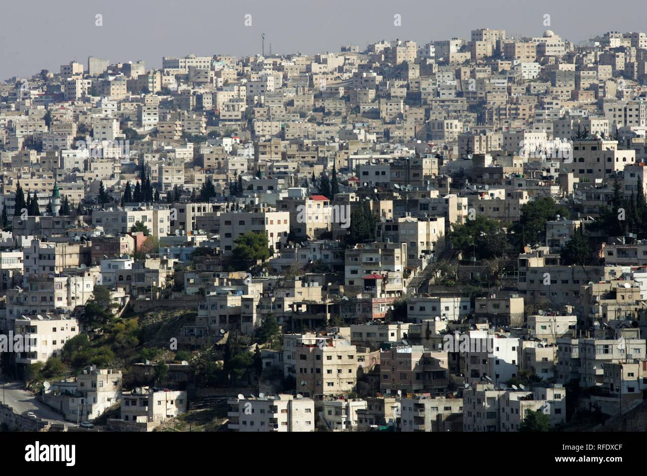 Houses in the Basman district, Amman, Jordan Stock Photo - Alamy