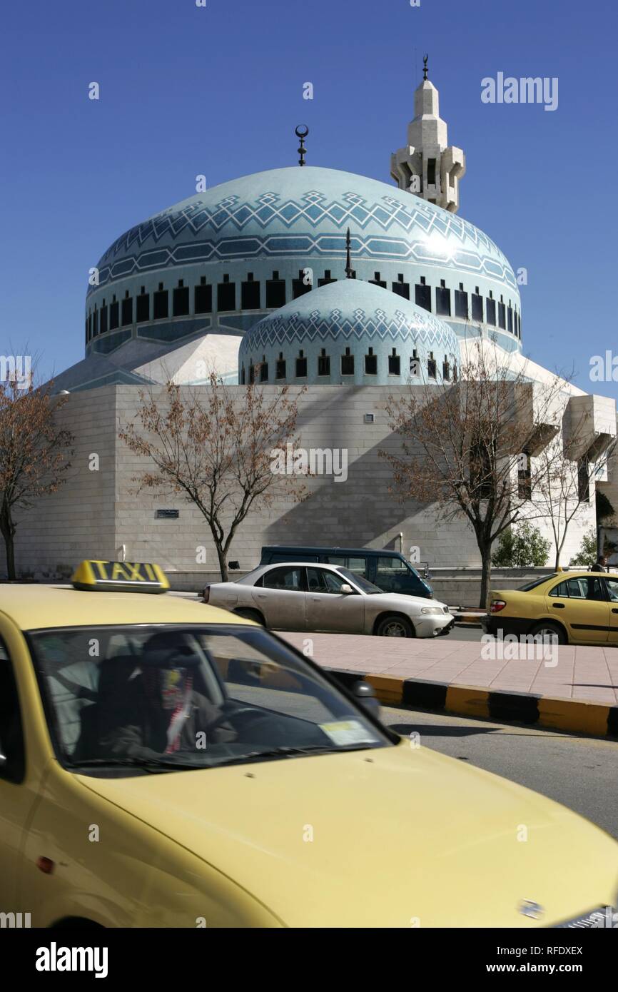 King Abdullah Mosque, in the Al-Abdali district, Amman, Jordan Stock ...