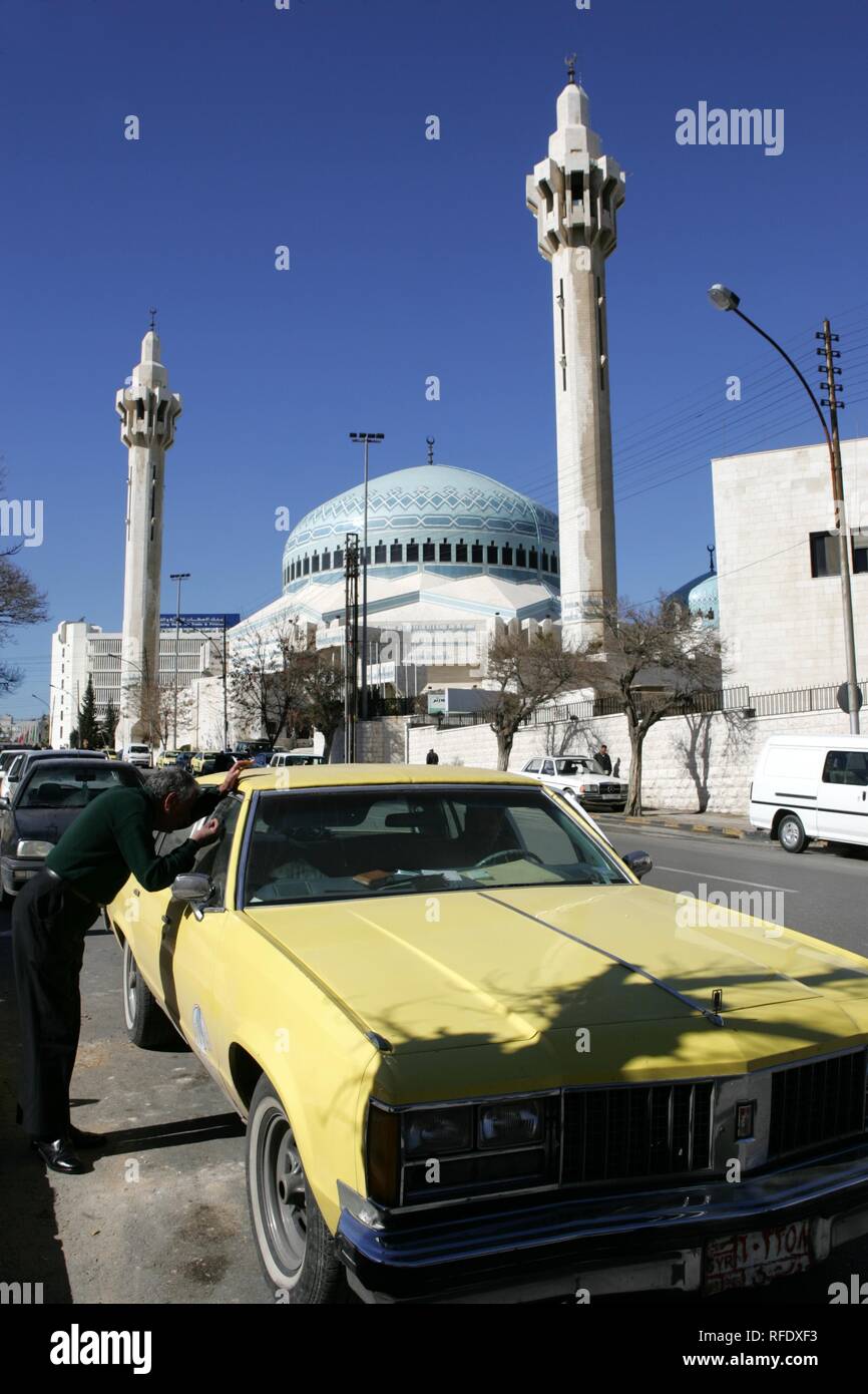 King Abdullah Mosque, in the Al-Abdali district, Amman, Jordan Stock ...