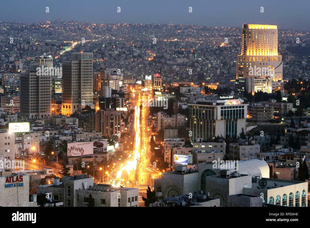 JOR, Jordan, Amman: City Center, Business district, Zahran district. Al ...