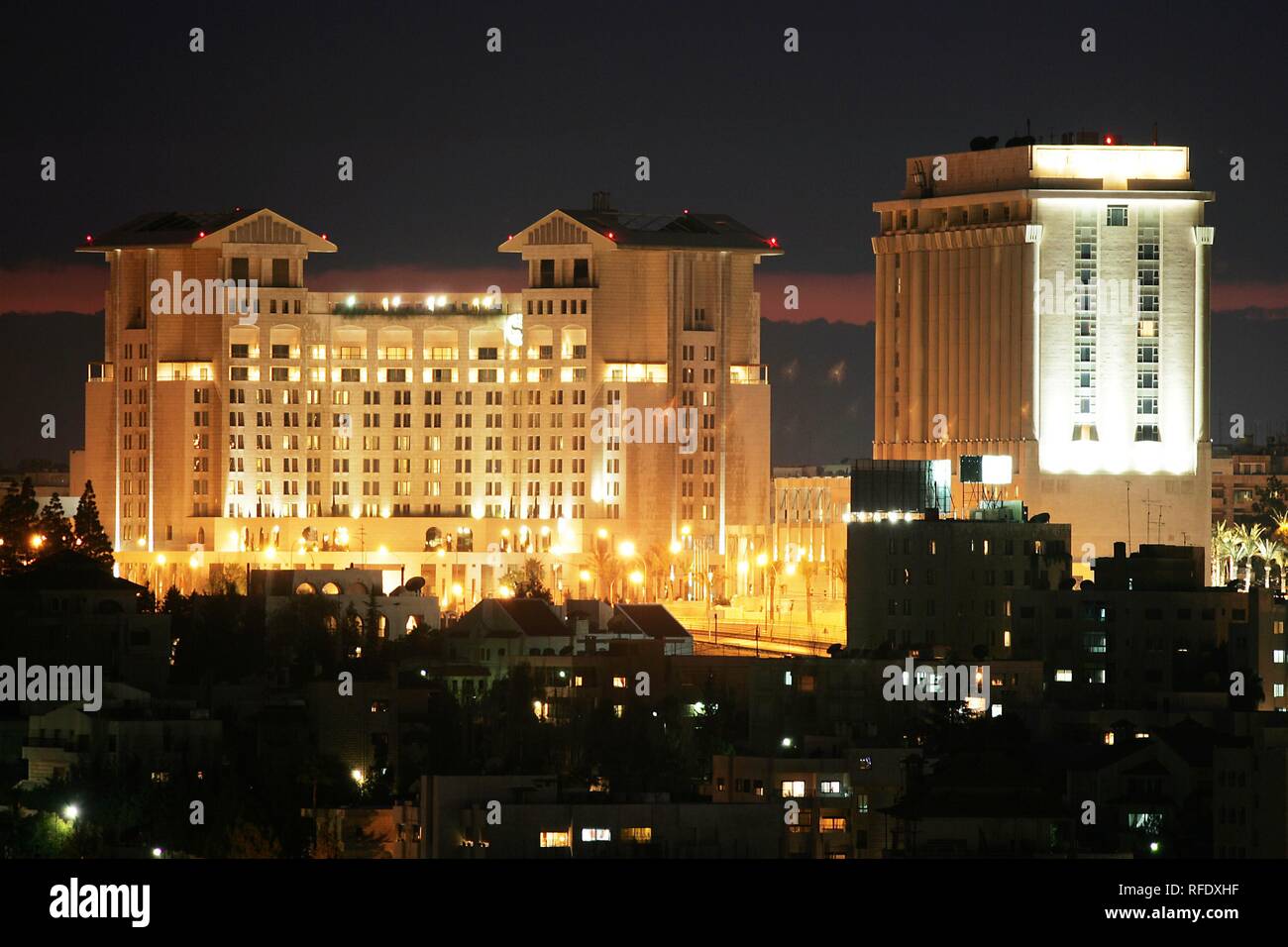 JOR, Jordan, Amman: left, Sheraton Hotel Amman, Four Season Hotel ...