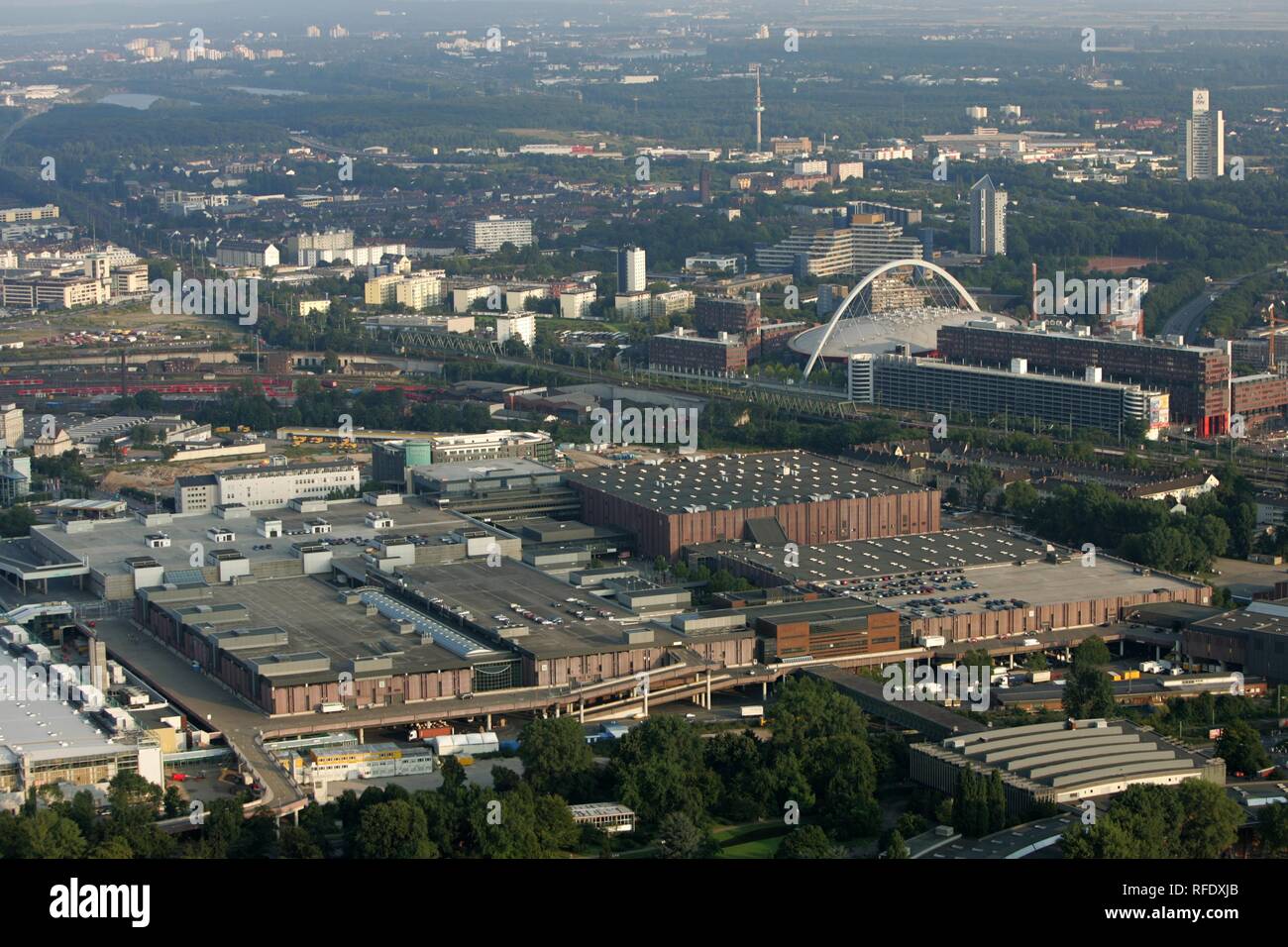 DEU, Germany, Cologne : Areal View of the Cologne fair grounds. | Stock ...